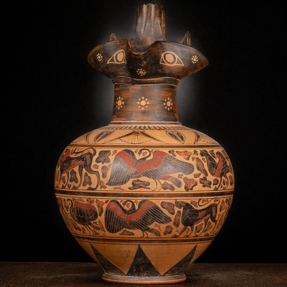 Corinthian Black-Figure Olpe – Replica - ARK-11
