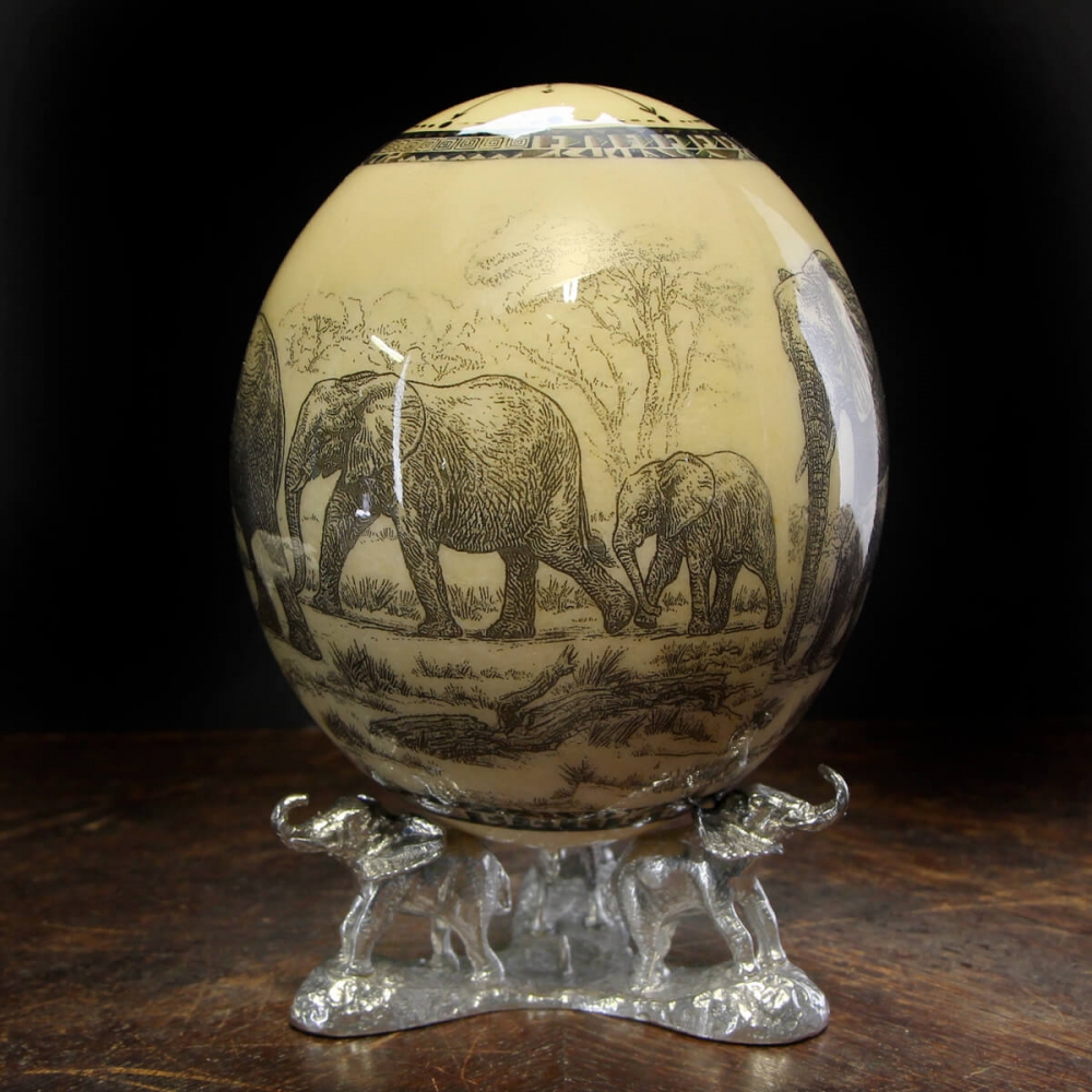 Uova di Struzzo Decorate