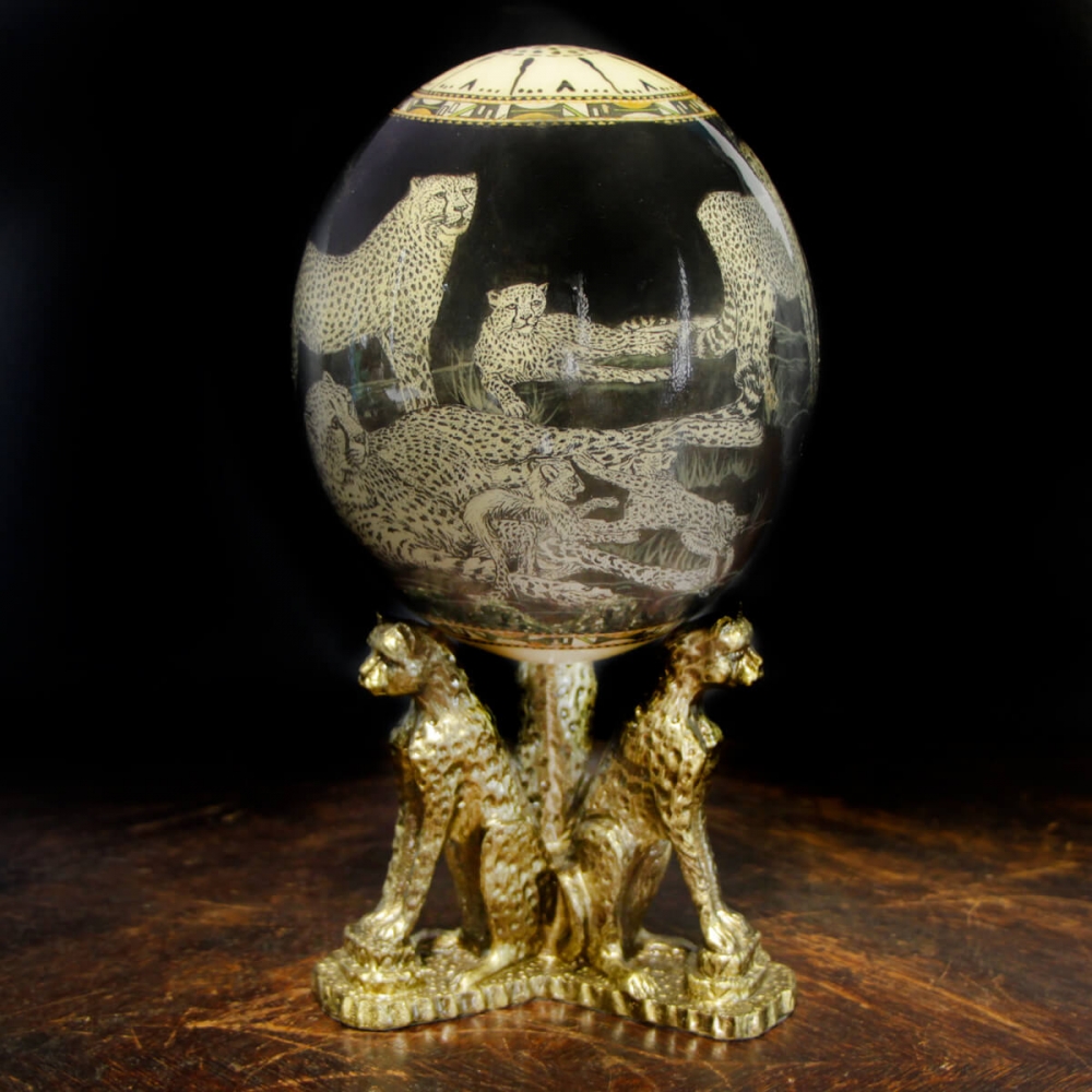 Uovo di Struzzo Decorato