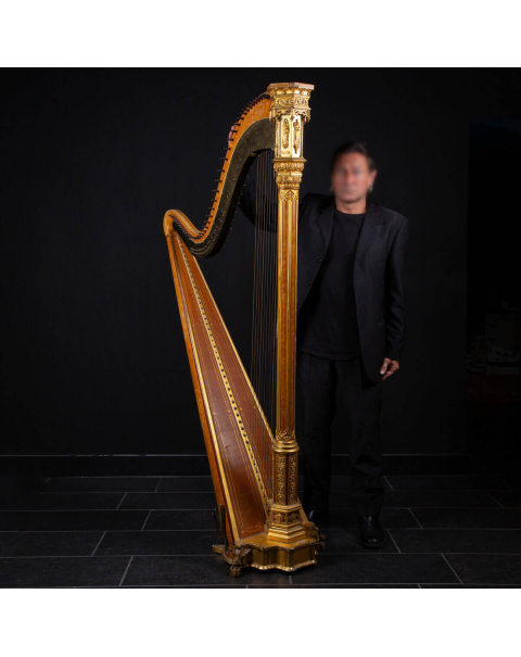 Antieke gotische harp van Pierre Erard Londen 1810 - HAR-01