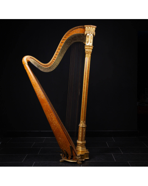 Antieke gotische harp van Pierre Erard Londen 1810 - HAR-01
