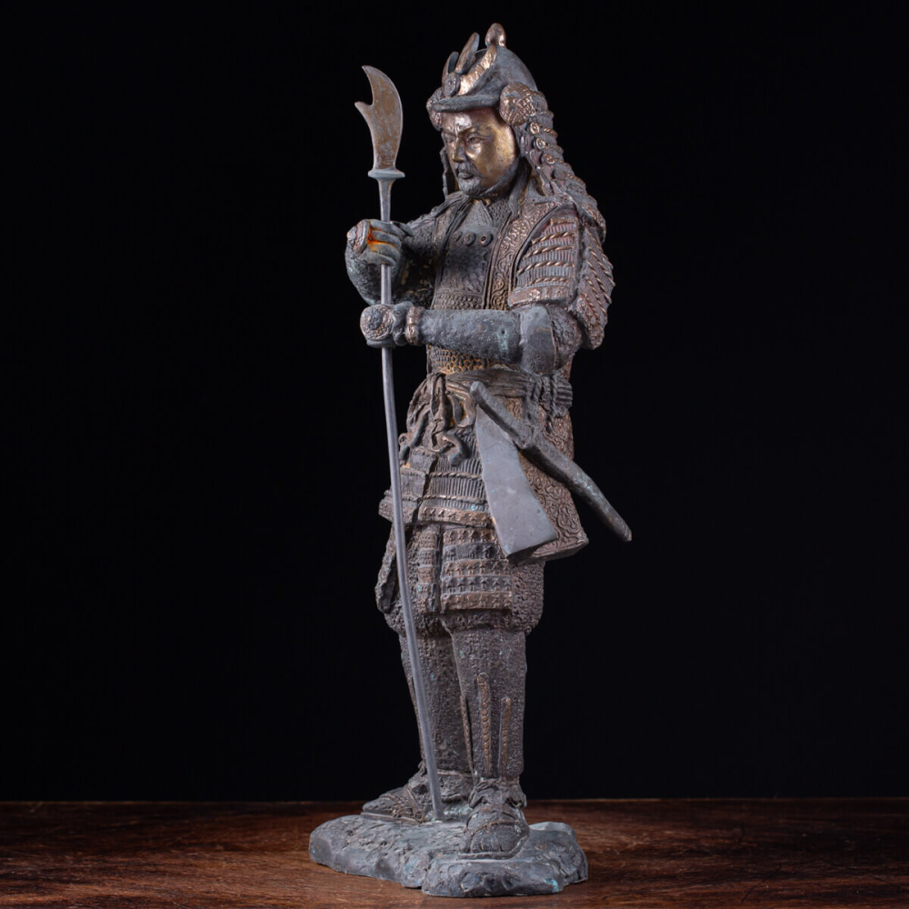 Samurai Warrior: Bronze Statue Meiji Era. - SAB-14