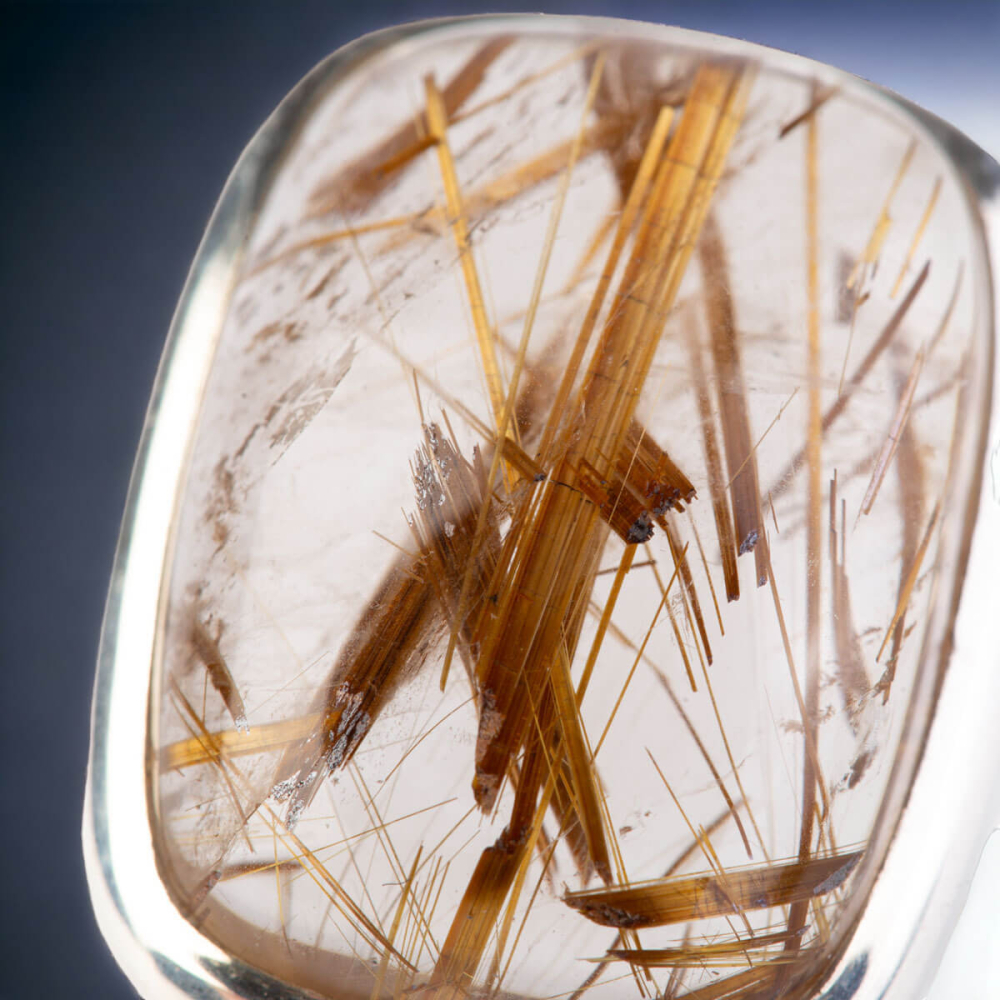 Zilveren Ring met Gouden Rutielkwarts - JPQ-09