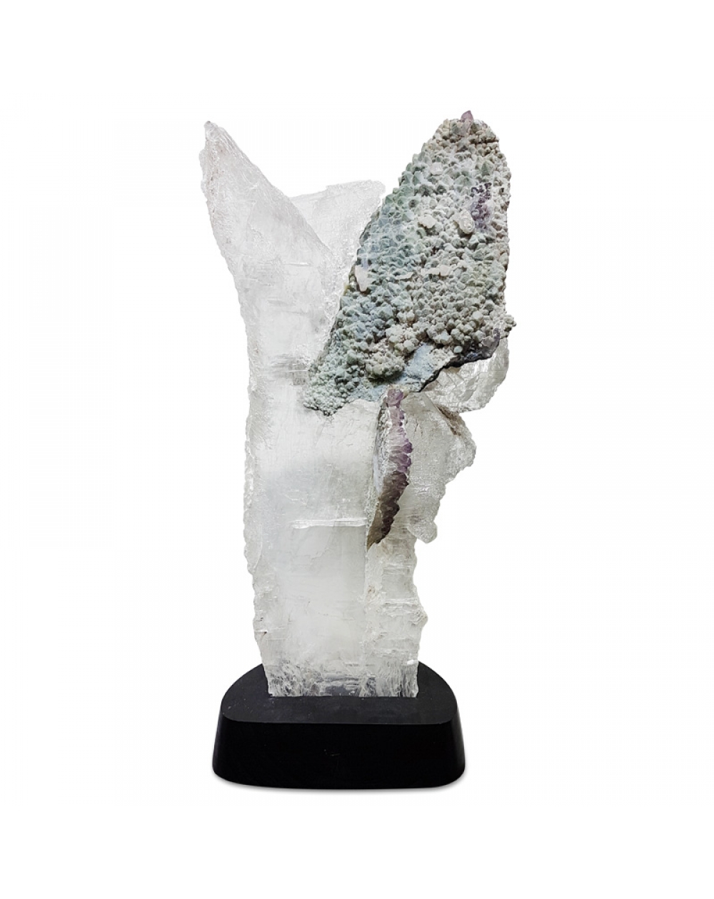 Selenite con calcite e ametista