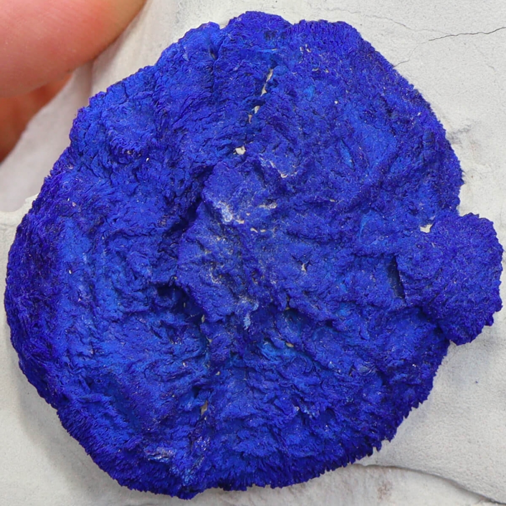 Azurite Soleil sur matrice Kaolinite