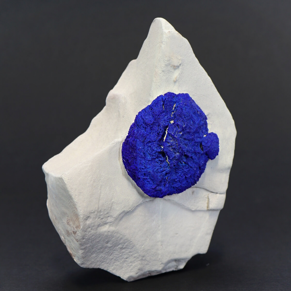 Azurite Soleil sur matrice Kaolinite