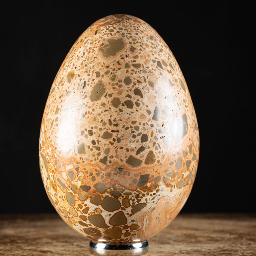 Leopard Jasper Egg. - LSS-08