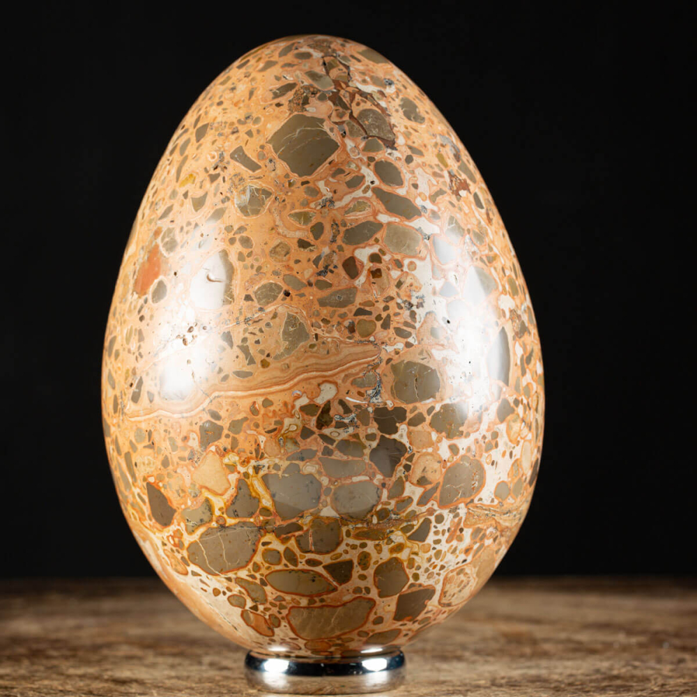 Leopard Jasper Egg. - LSS-08