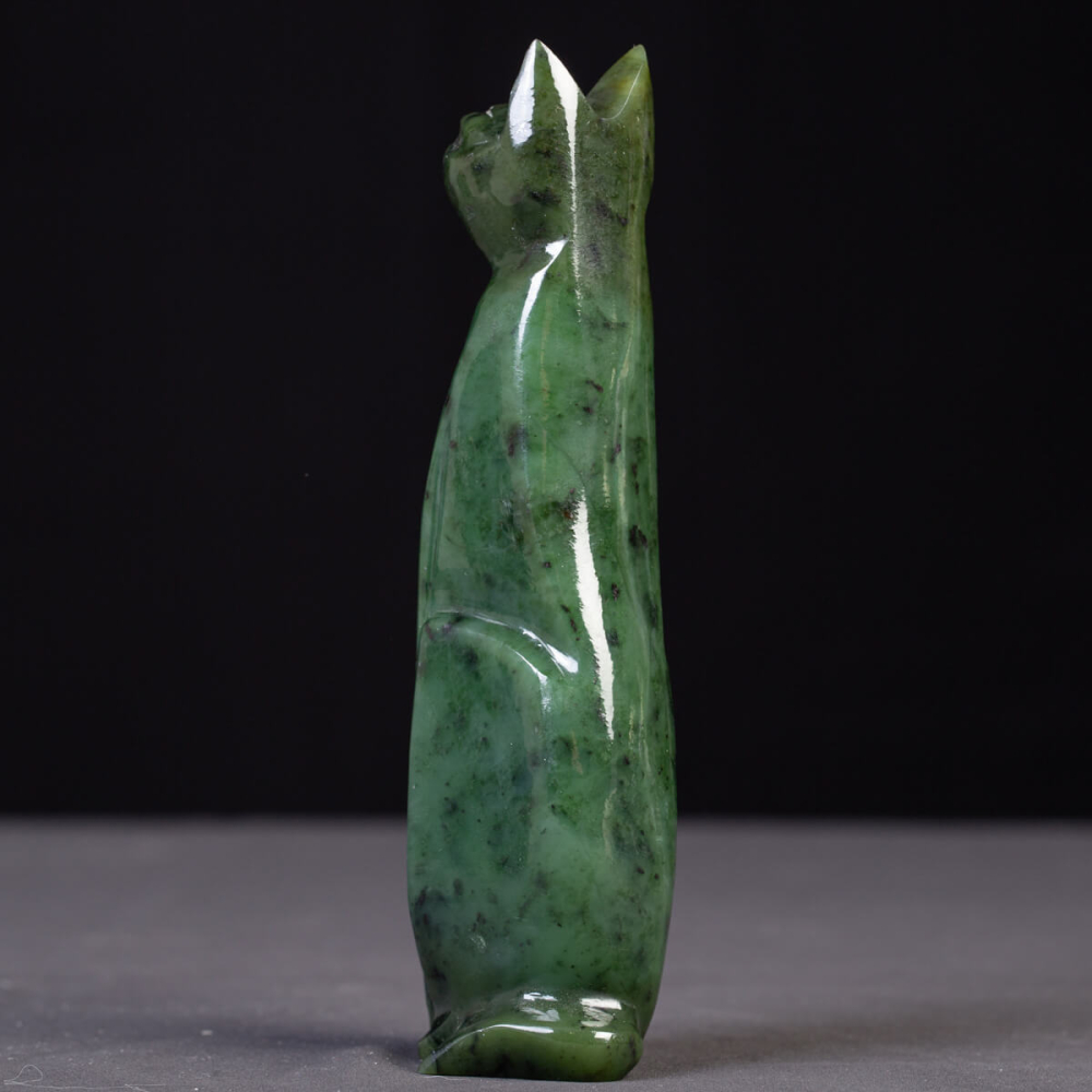 Jade Carving of a Sacred Cat. - LGI-06