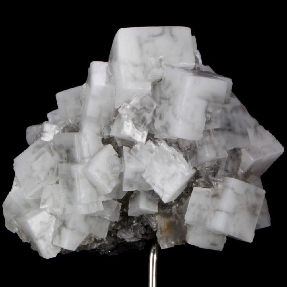 Halite cristallo montato su base in legno