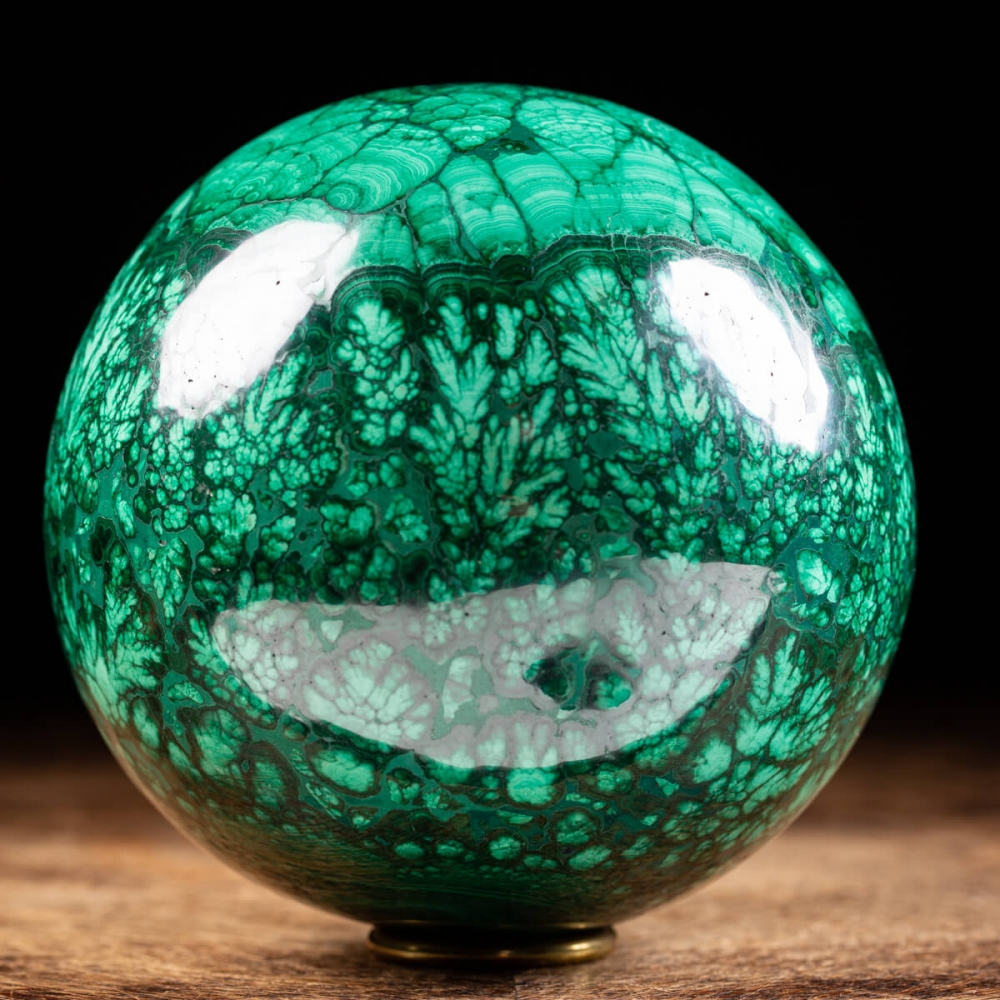 Sphère de malachite du Congo
