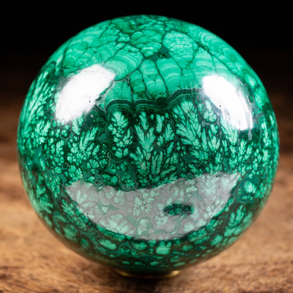 Sphère de malachite du Congo