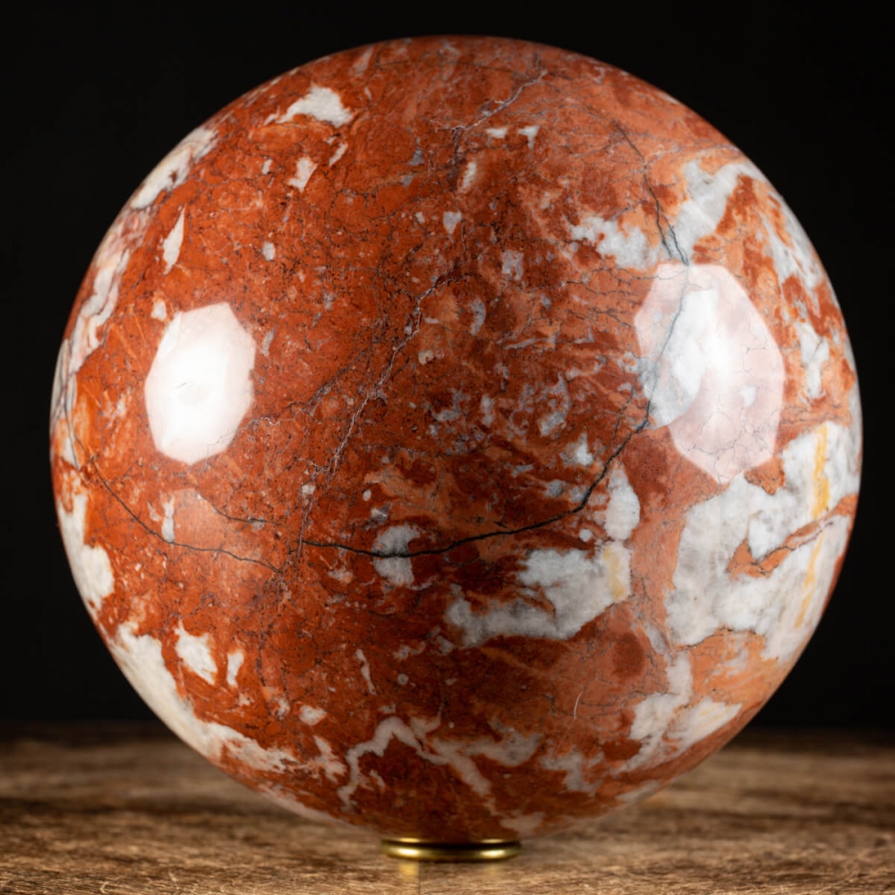 Sfera marmo Rosso di Levanto