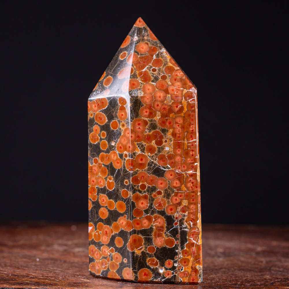 Mexican Obsidian Obelisk - Peanut. - PEA-07