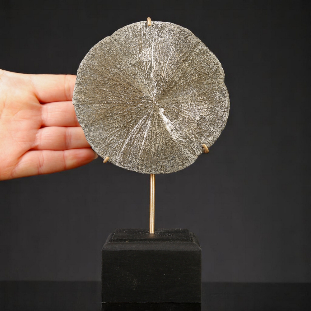 Pyrite Sun – Natural Formation on Decorative Base - GPS-02