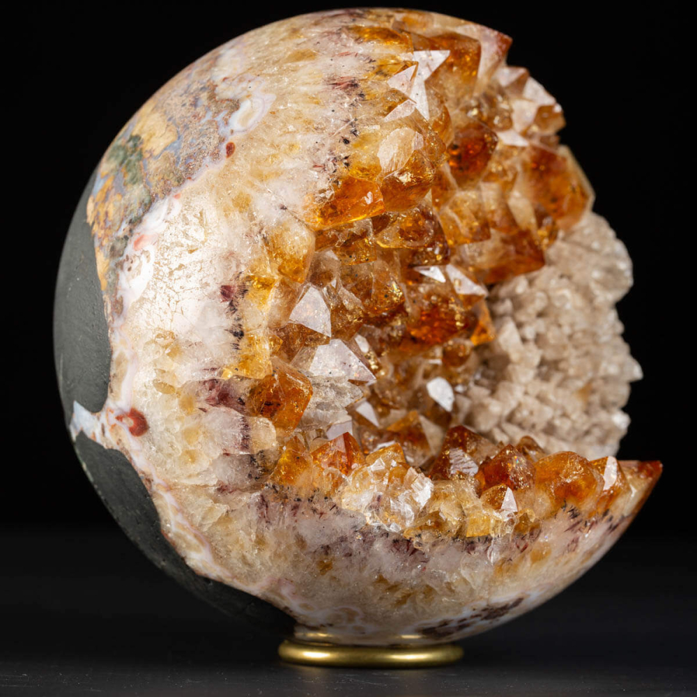 Crystal sphere of citrine. - QCS-06