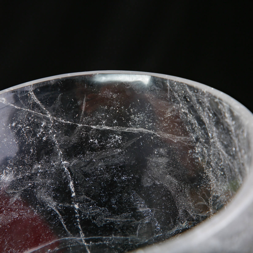 Natural Clear Quartz Crystal Vase.