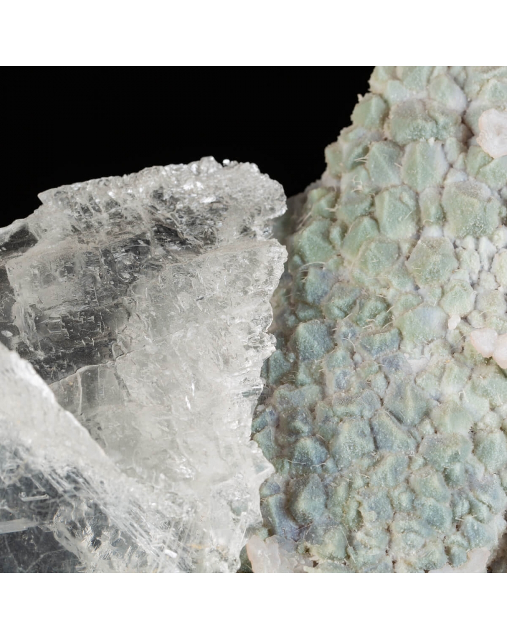 Selenite con calcite e ametista