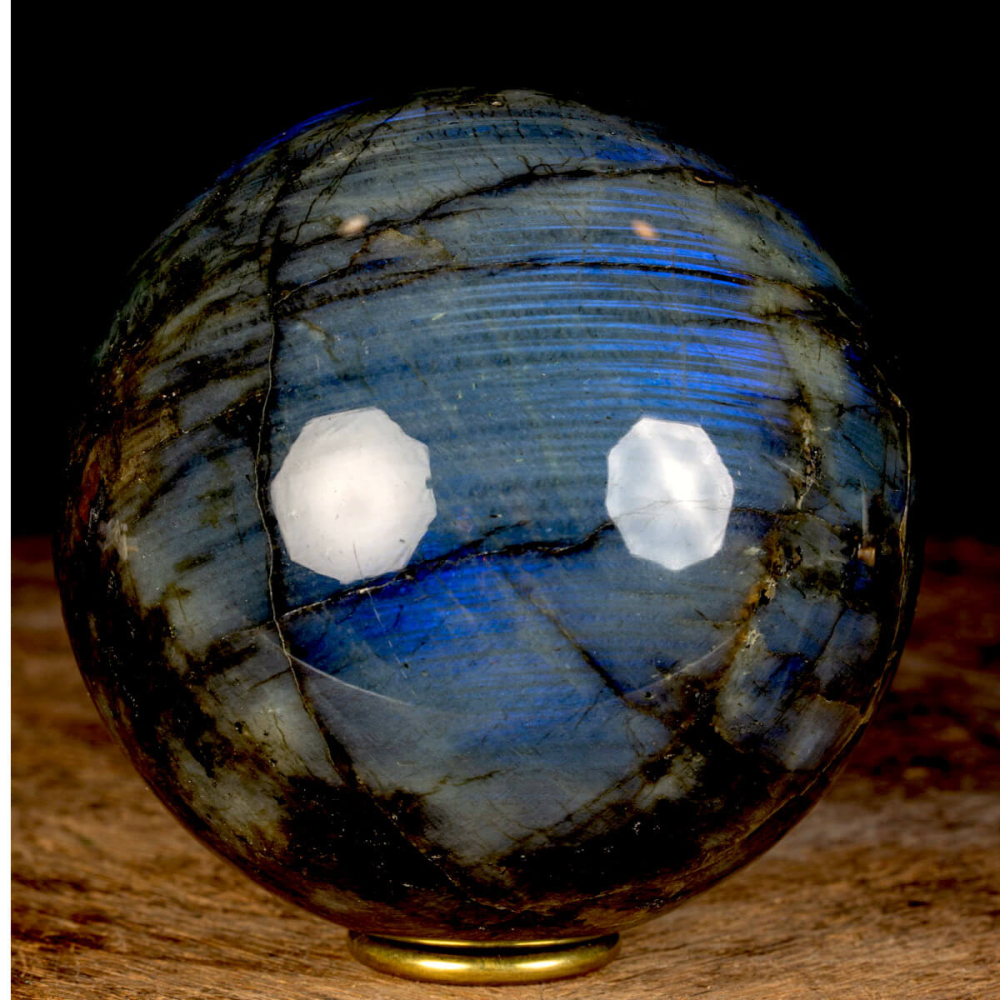 Labradorite Sphere - Celestial Gateway of the Night - SFL-09