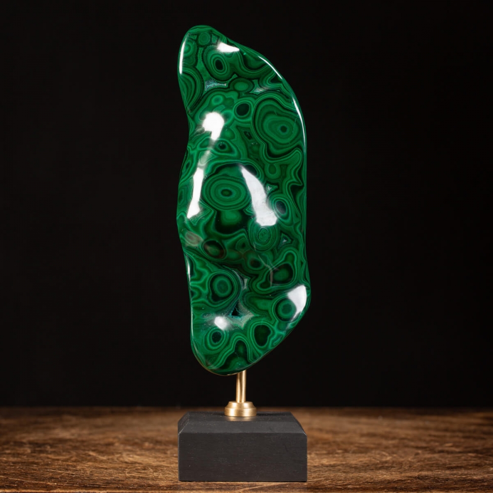 Malachite Prima Scelta Montata su Base - MAC-181