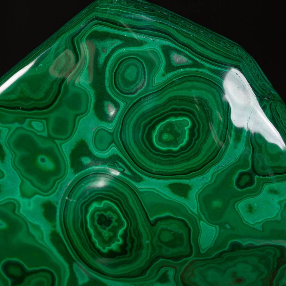 Malachite Prima Scelta Montata su Base - MAC-188