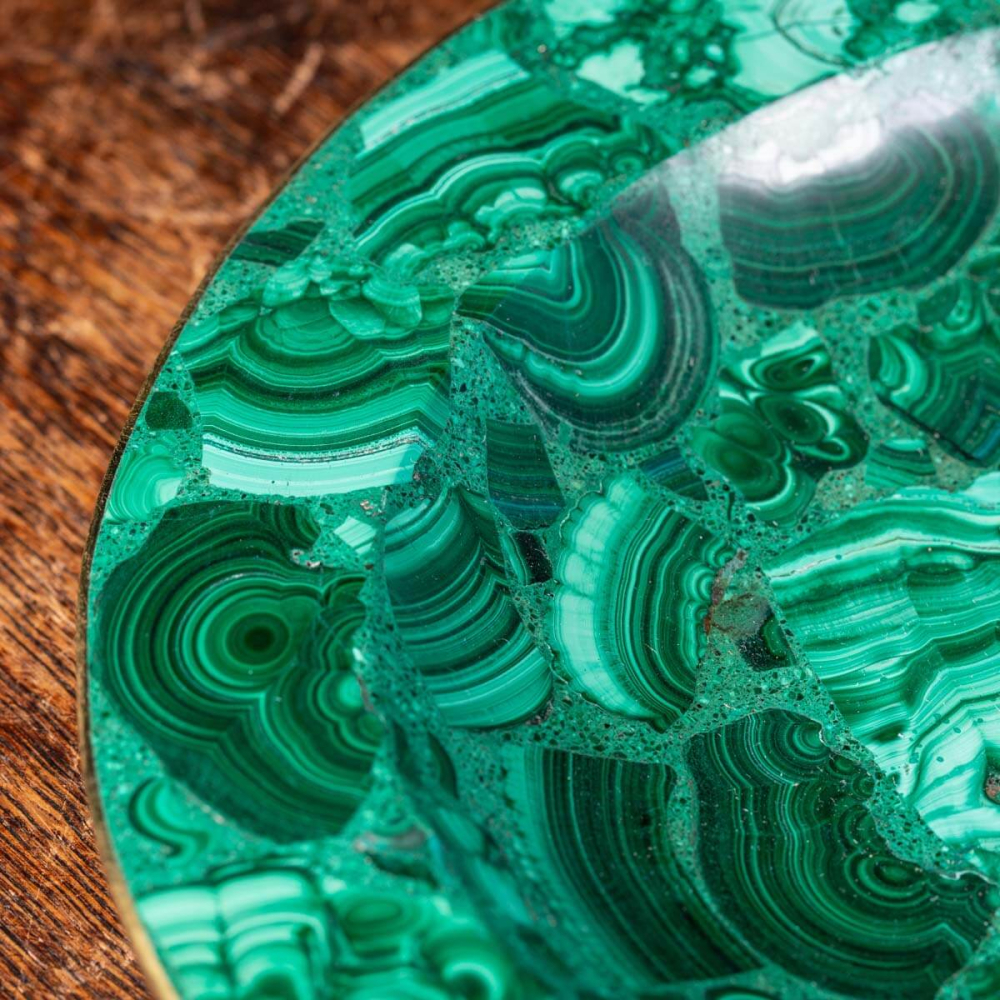Natural African Malachite Plate. - MAC-210
