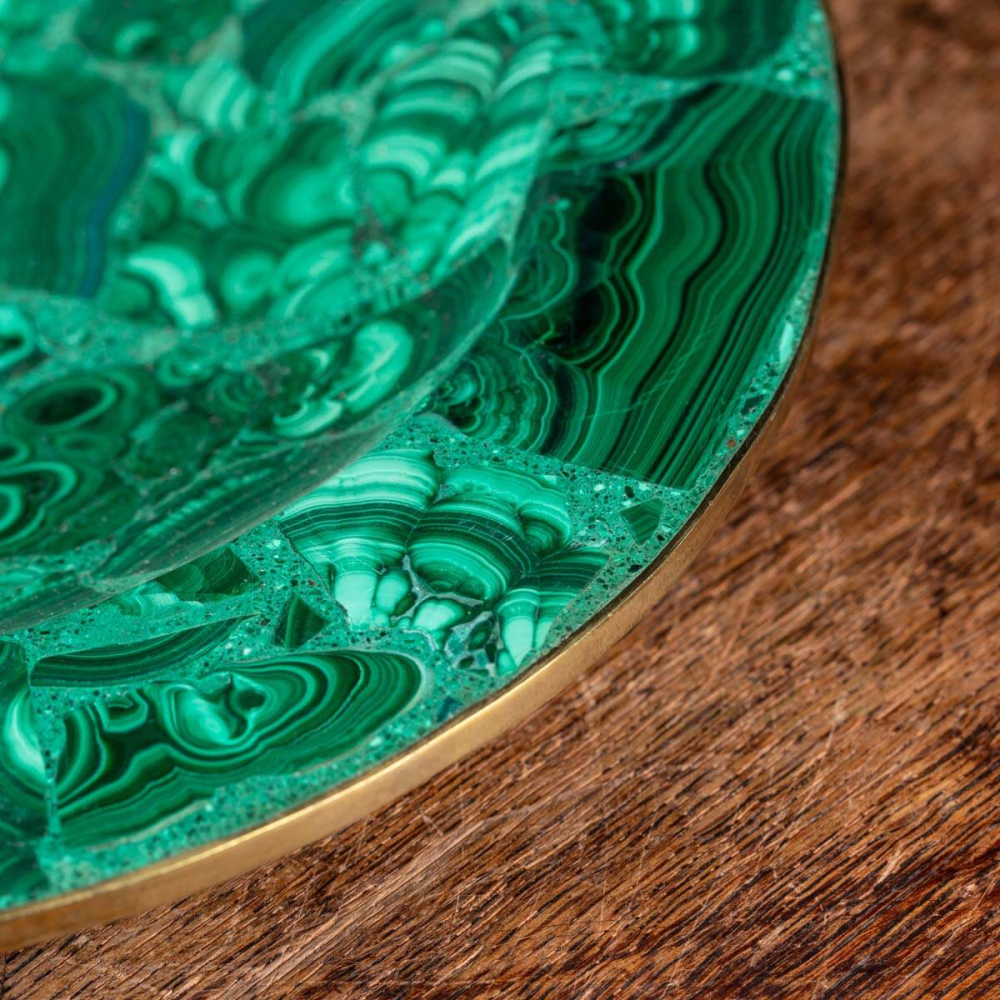 Natural African Malachite Plate. - MAC-210