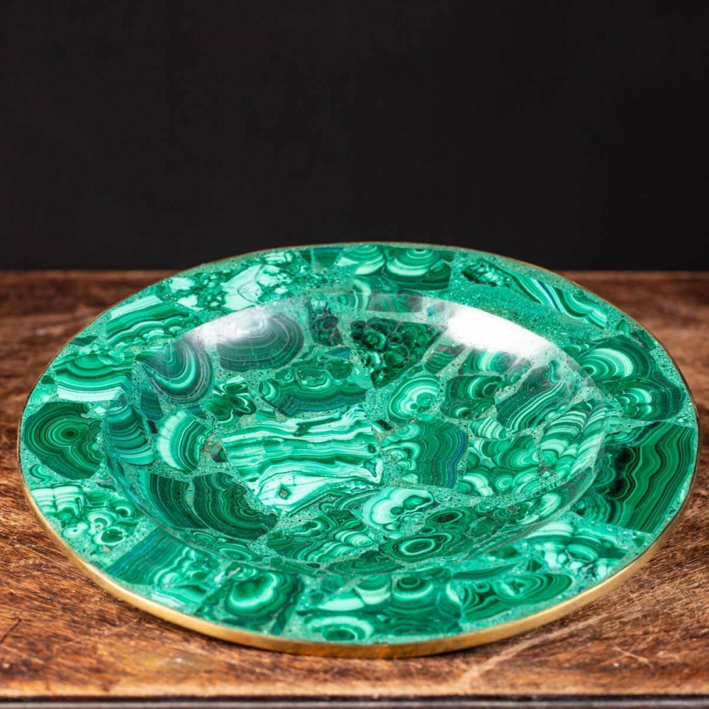 Natural African Malachite Plate. - MAC-210