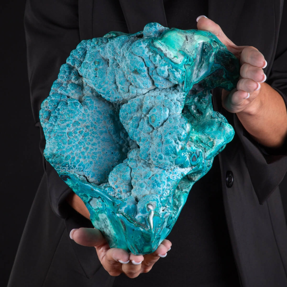 Malachite e Crisocolla - Campione su Base.