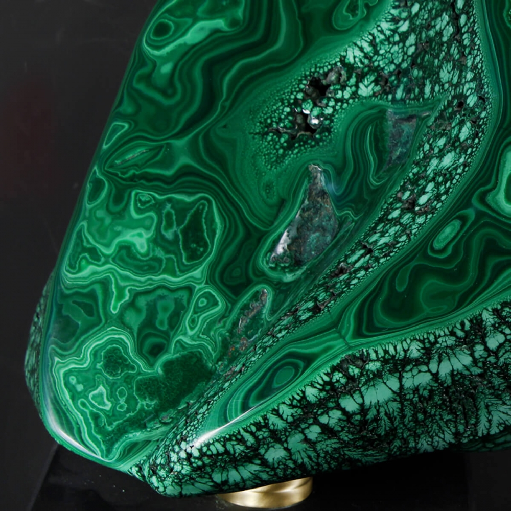 Grande Malachite su Piedistallo - Congo