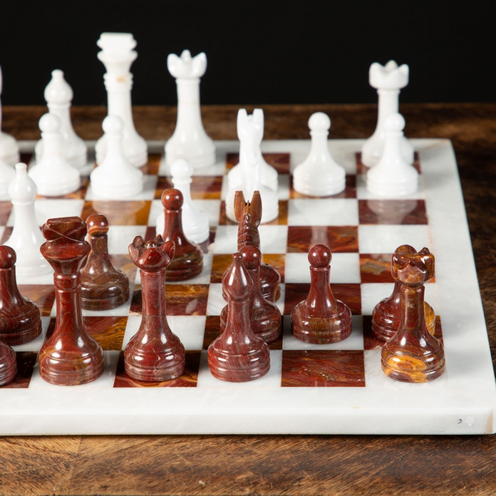 Scacchiera in Marmo e Onice Iris - SCI-03