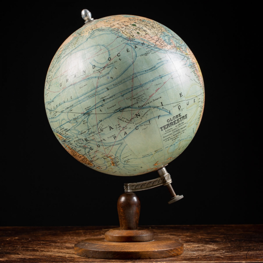 Mappamondo Riproduzione Francese