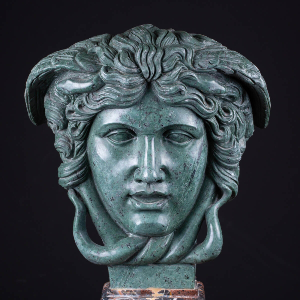 Marble Sculpture of Medusa: Before the Transformation - ASM-03