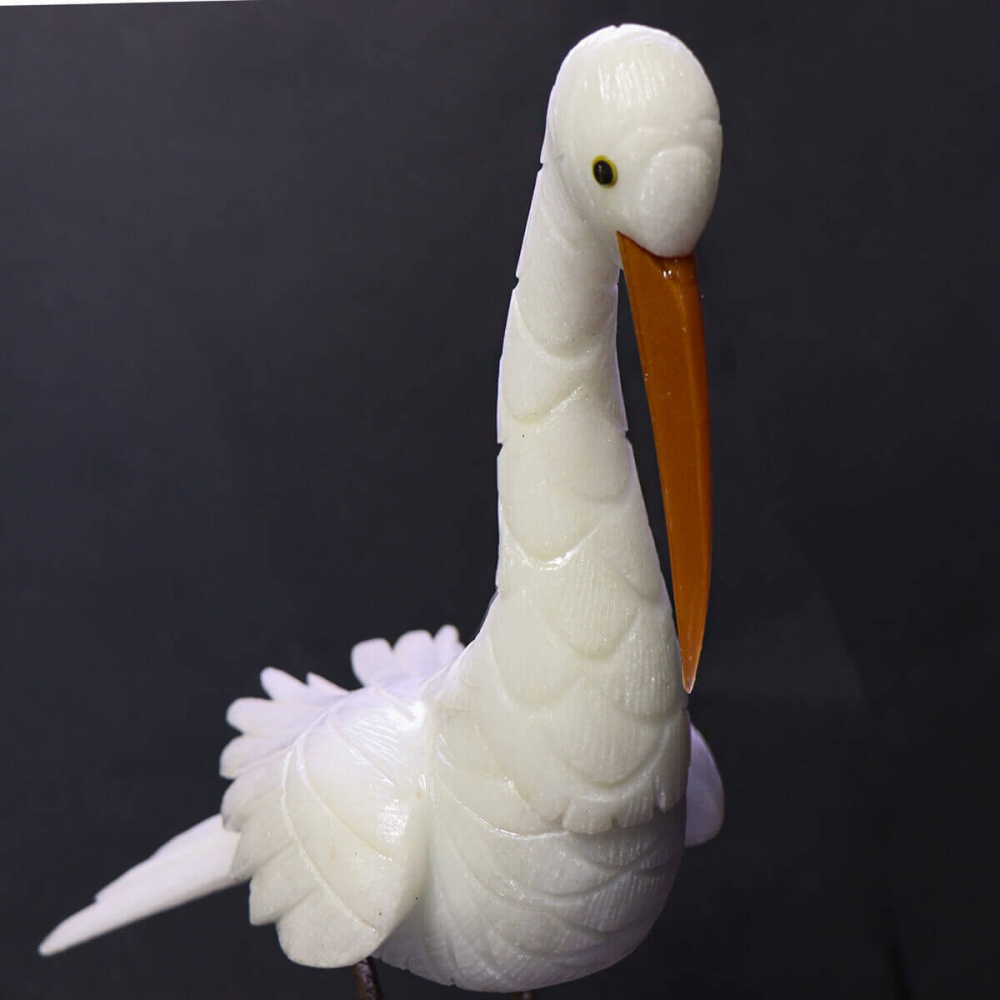 Cigno in Quarzo su drusa Ametista