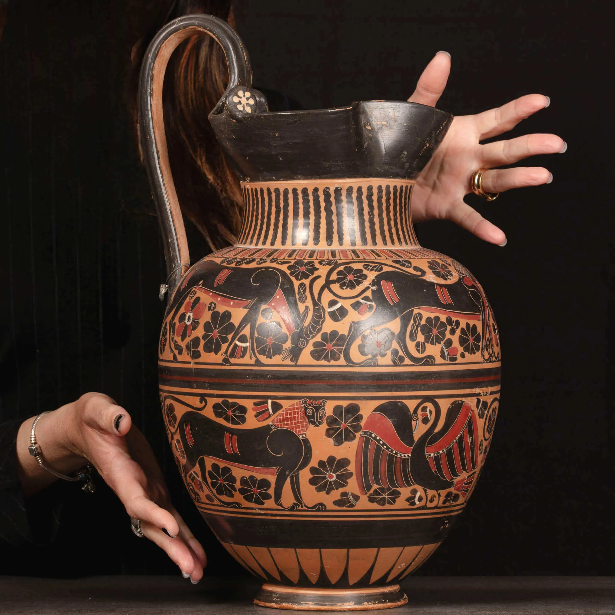 Corinthian Black-Figure Olpe – Replica - ARK-10