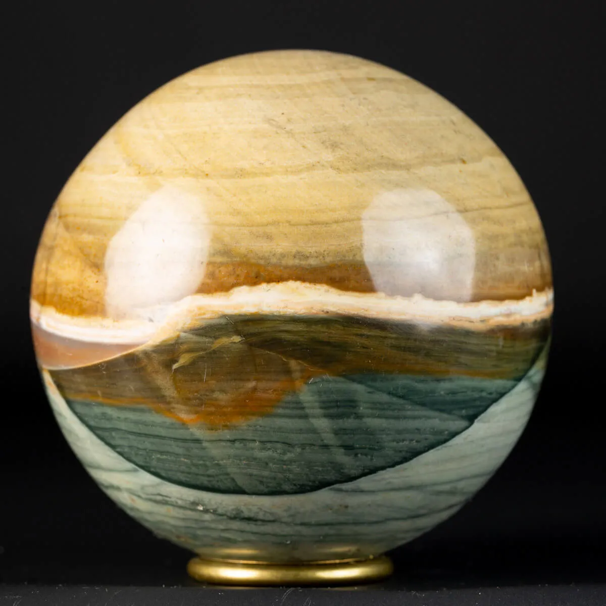 Sphere in Agate Policrome with eye