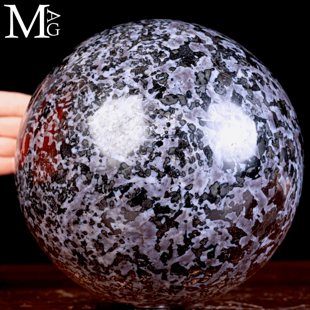 Sphère en Indigo Gabbro – Madagascar - SIG-03