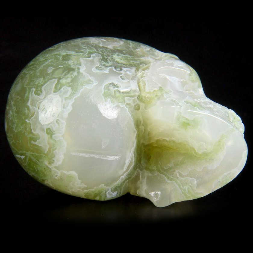 Crâne en Agate Mousse - Inde