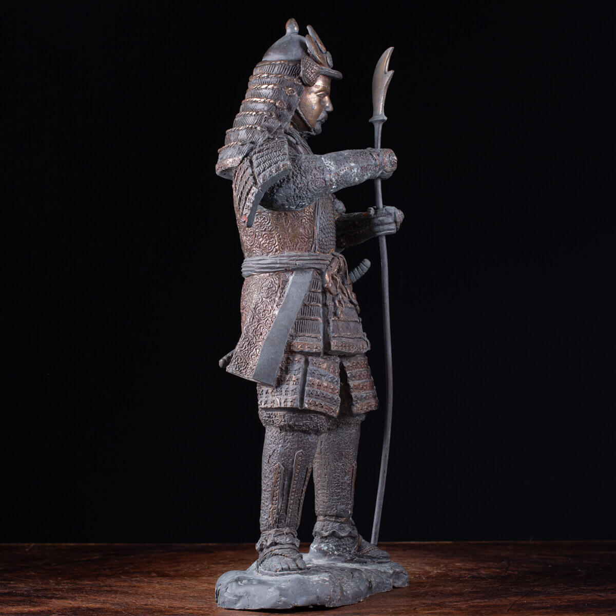 Samurai Warrior: Bronze Statue Meiji Era. - SAB-14