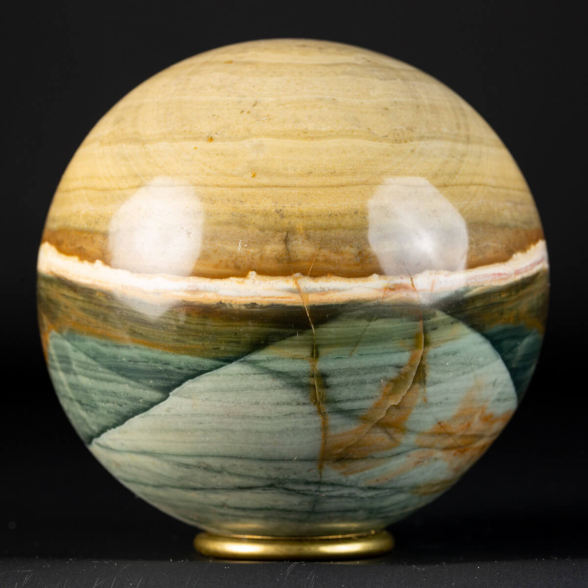 Sphere in Agate Policrome with eye
