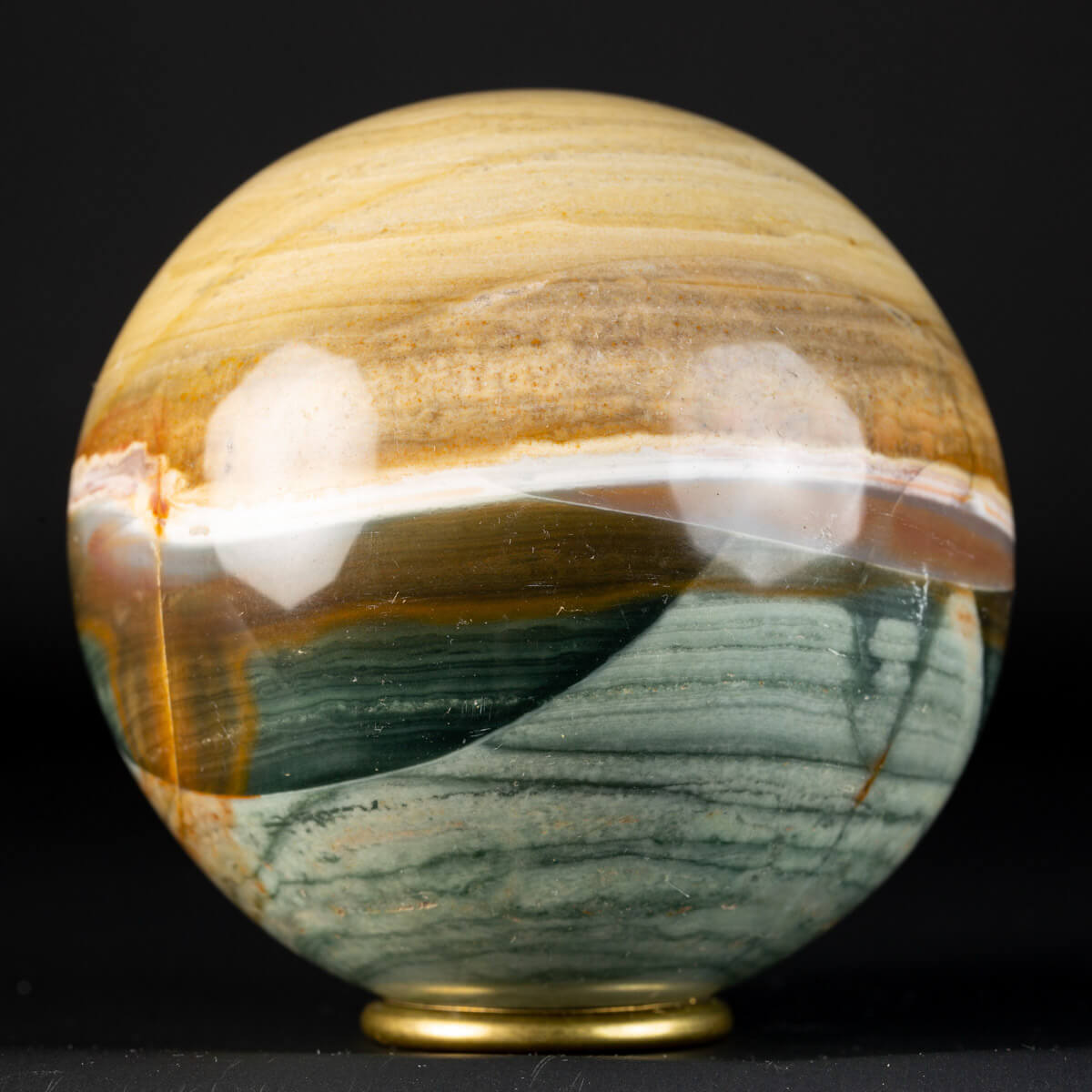 Sphere in Agate Policrome with eye