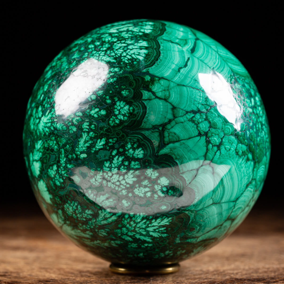 Sphère de malachite du Congo