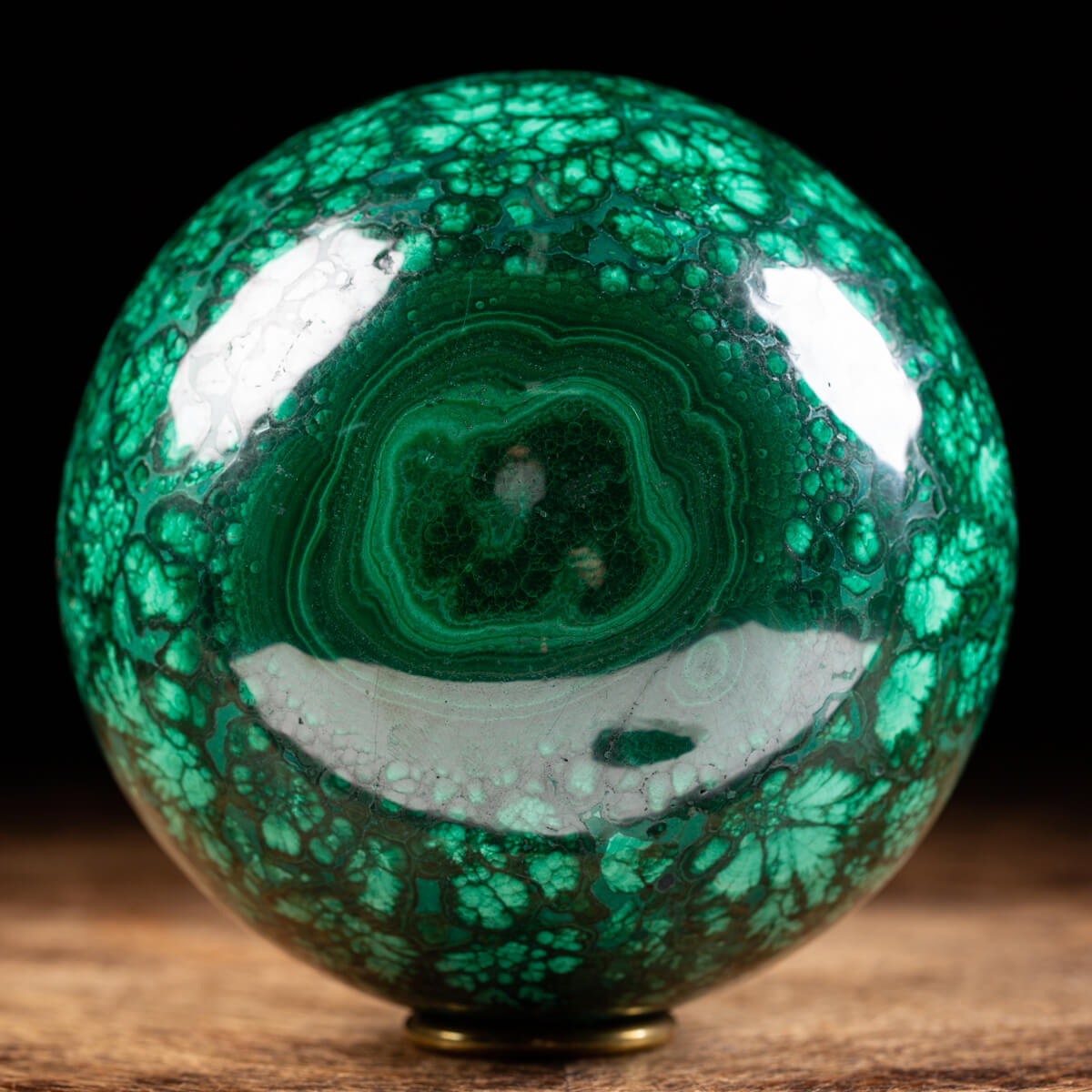 Sphère de malachite du Congo