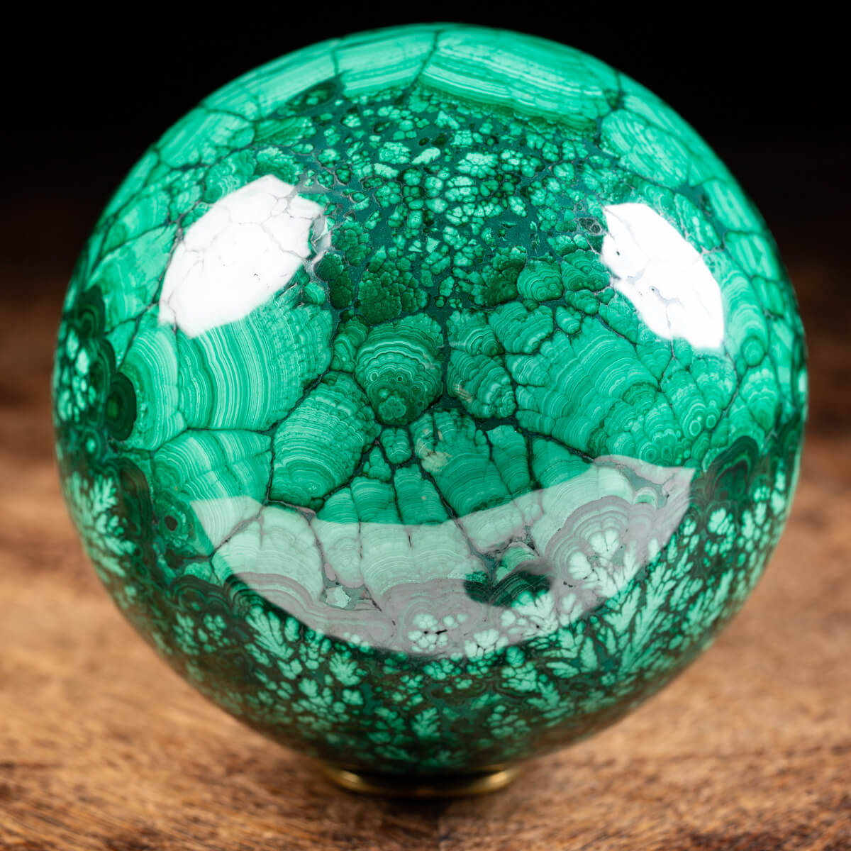 Sphère de malachite du Congo