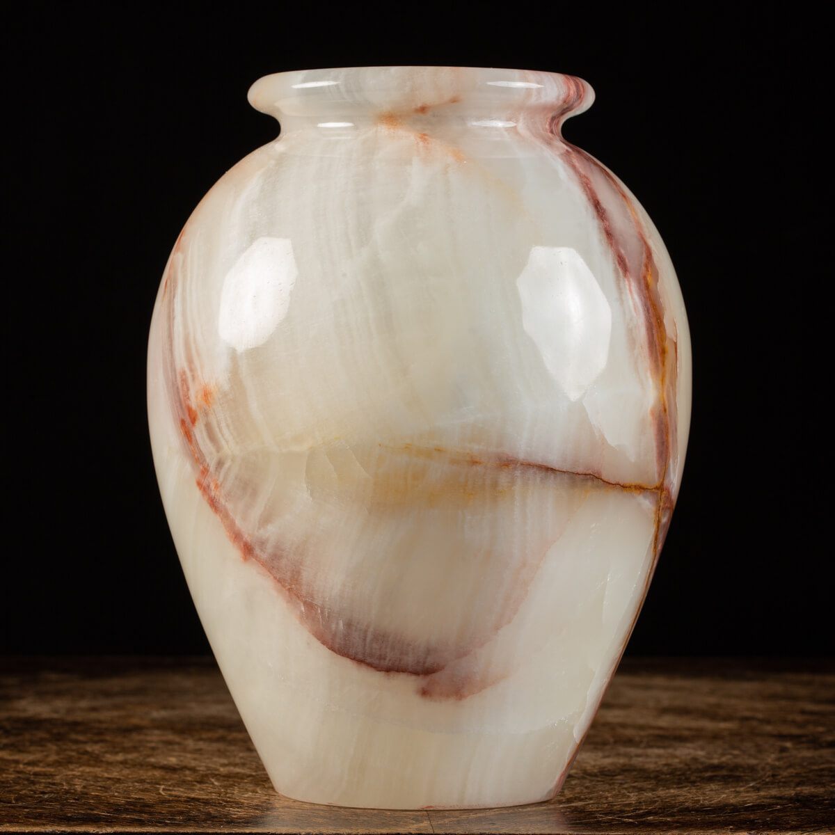 Vase aus Onyx-Iris