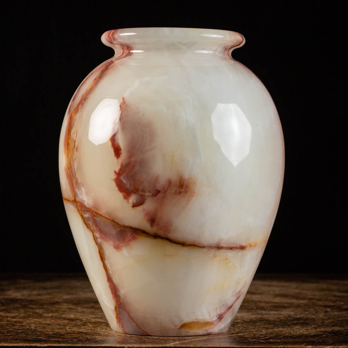 Vase aus Onyx-Iris