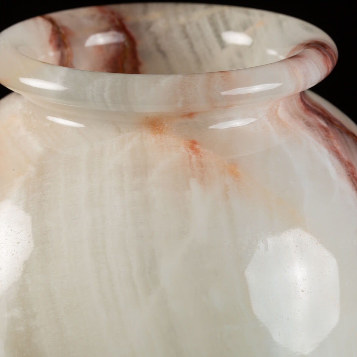 Vase aus Onyx-Iris