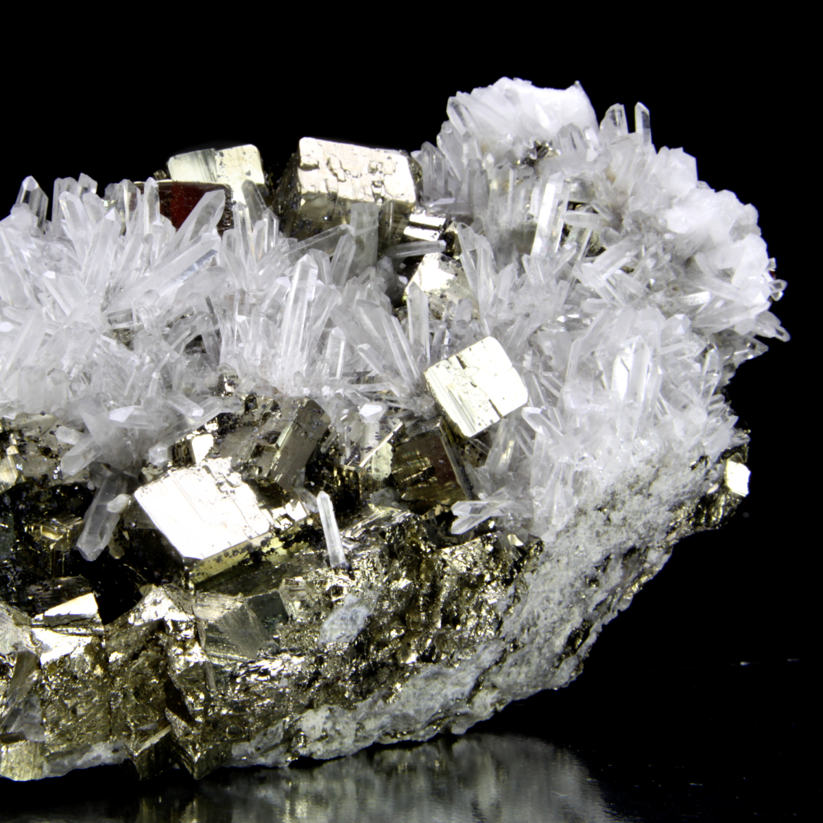 Pyrit, Quarz