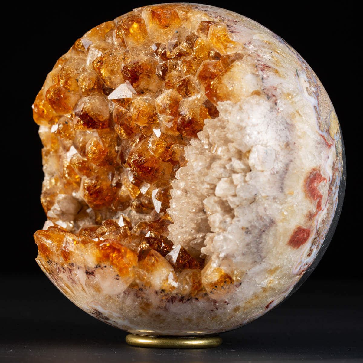 Crystal sphere of citrine. - QCS-06