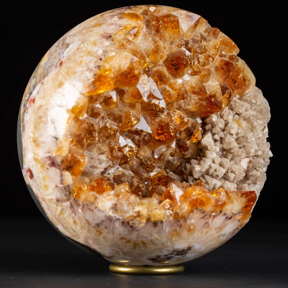 Crystal sphere of citrine. - QCS-06